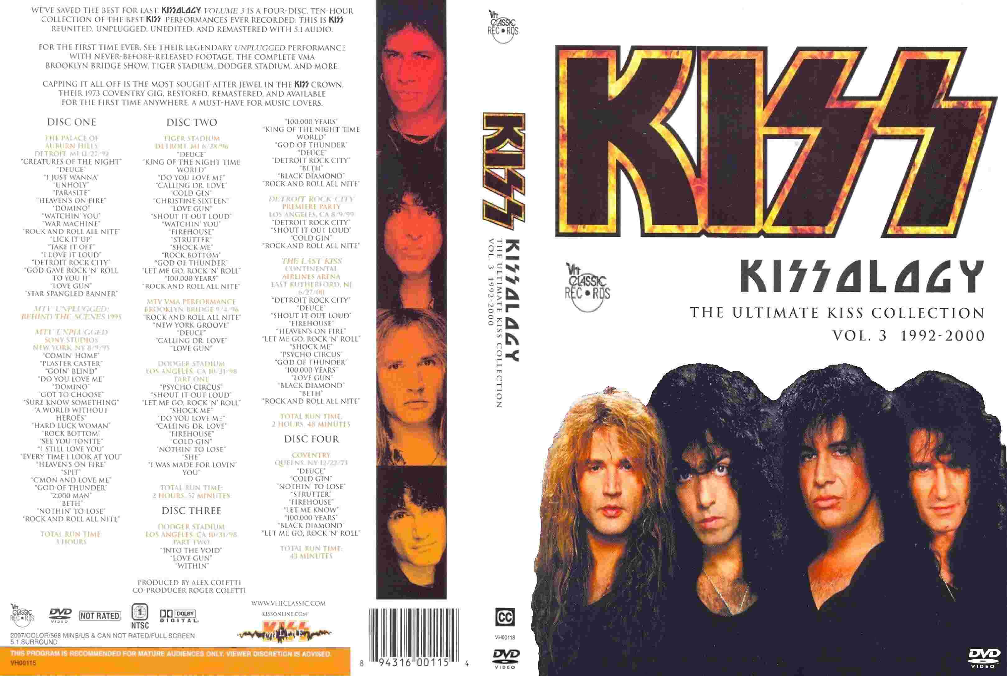 Kiss Kissology Vol.3 : Front | DVD Covers | Cover Century | Over 1.000. ...